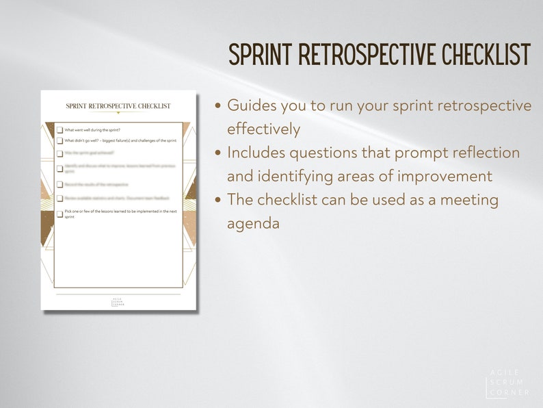 Agile Scrum Sprint Retrospective Kit | Sprint Retrospective Meeting ...