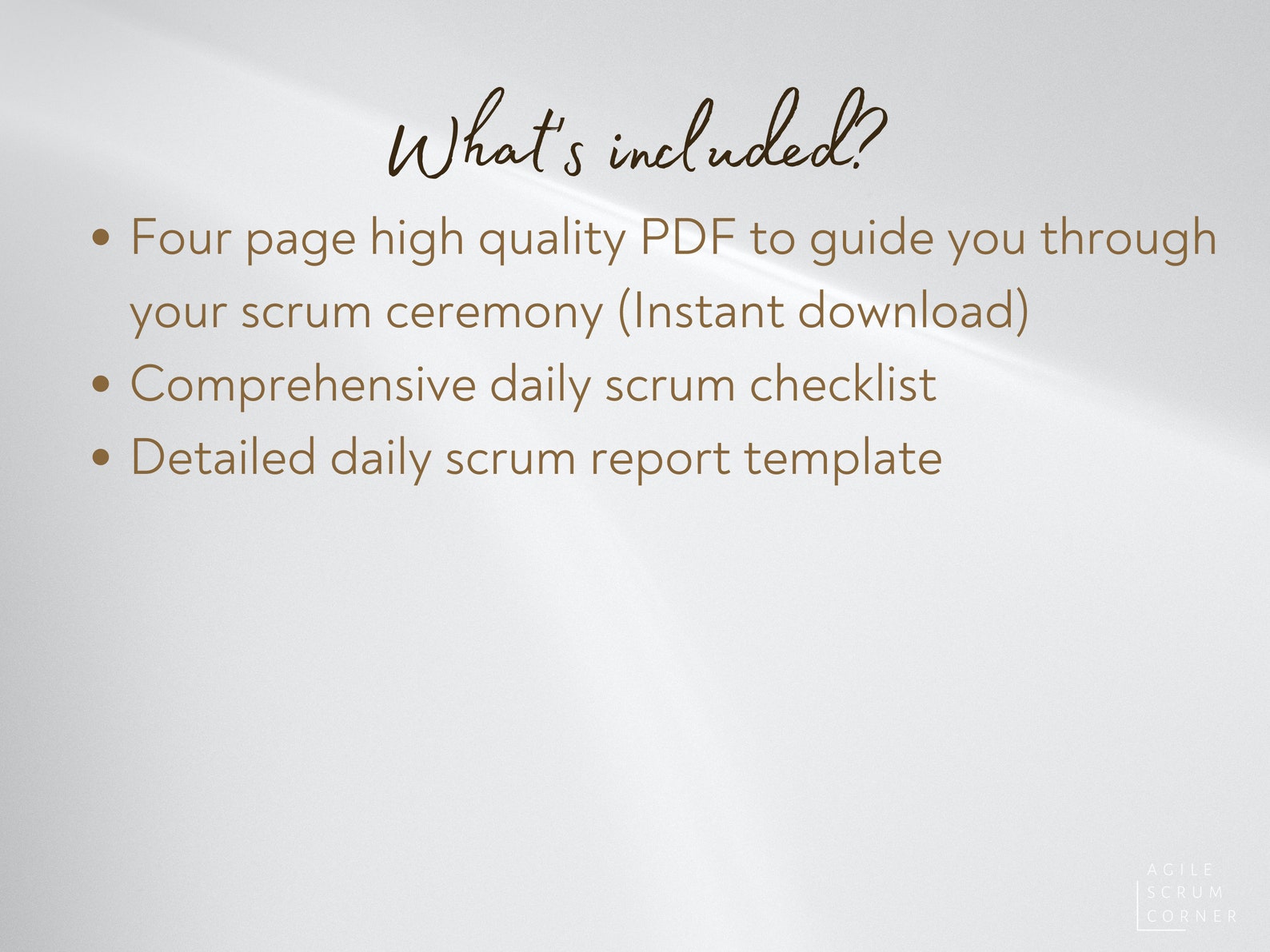 Agile Scrum Daily Scrum Kit | Daily Scrum Meeting Guide | Project ...