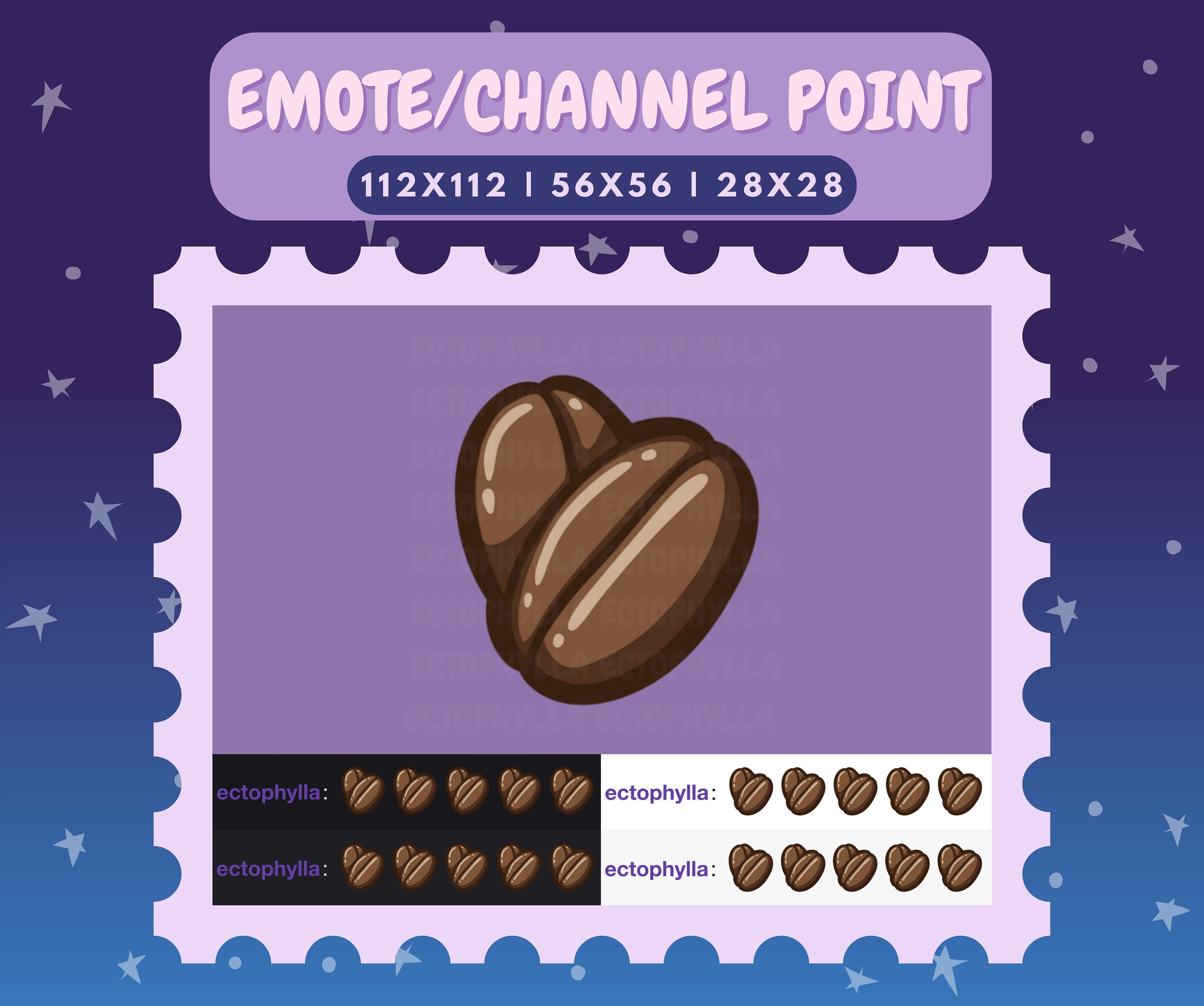 Coffee Beans Channel Point Icon/emote | Brown, Coffee, Bean, Latte ...