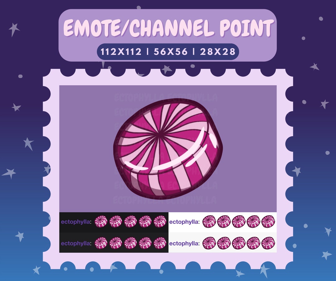 Swirly Peppermint Candy Channel Point Icon/emote | Sweets, Pink, Pastel ...
