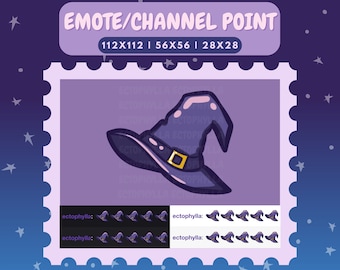 Witchy Crescent Moon Emote, Channel Point Icon | Twitch, Discord ...