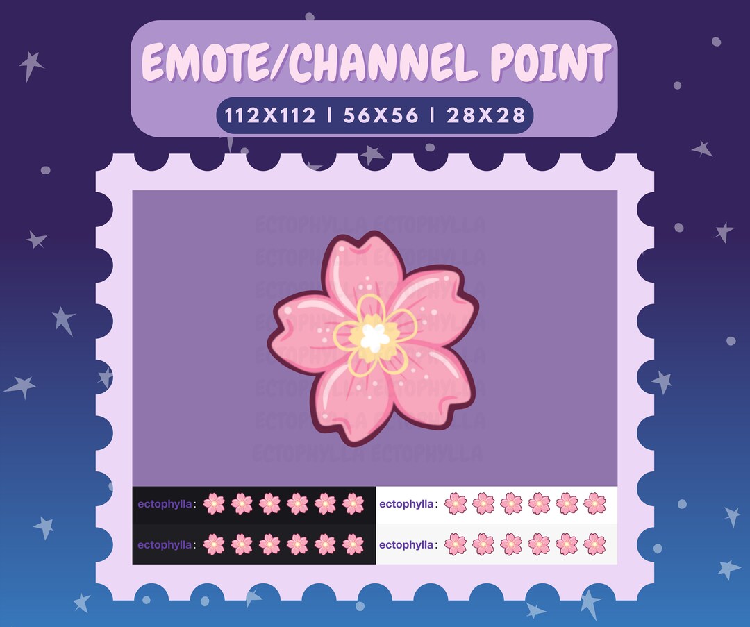 Sakura Flower Channel Point Icon/emote | Japanese, Kawaii, Cherry ...