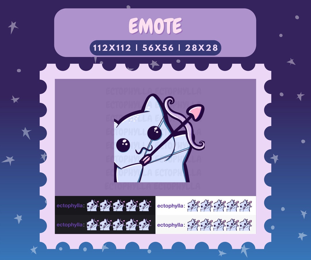 Valetine's Day Cupid Cat Emote | Kawaii, Heart, Cute, Pink, Pastel ...