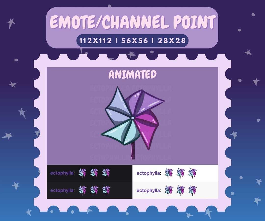 Animated Pinwheel Channel Point Icon/emote | Pastel, Cute, Twitch ...