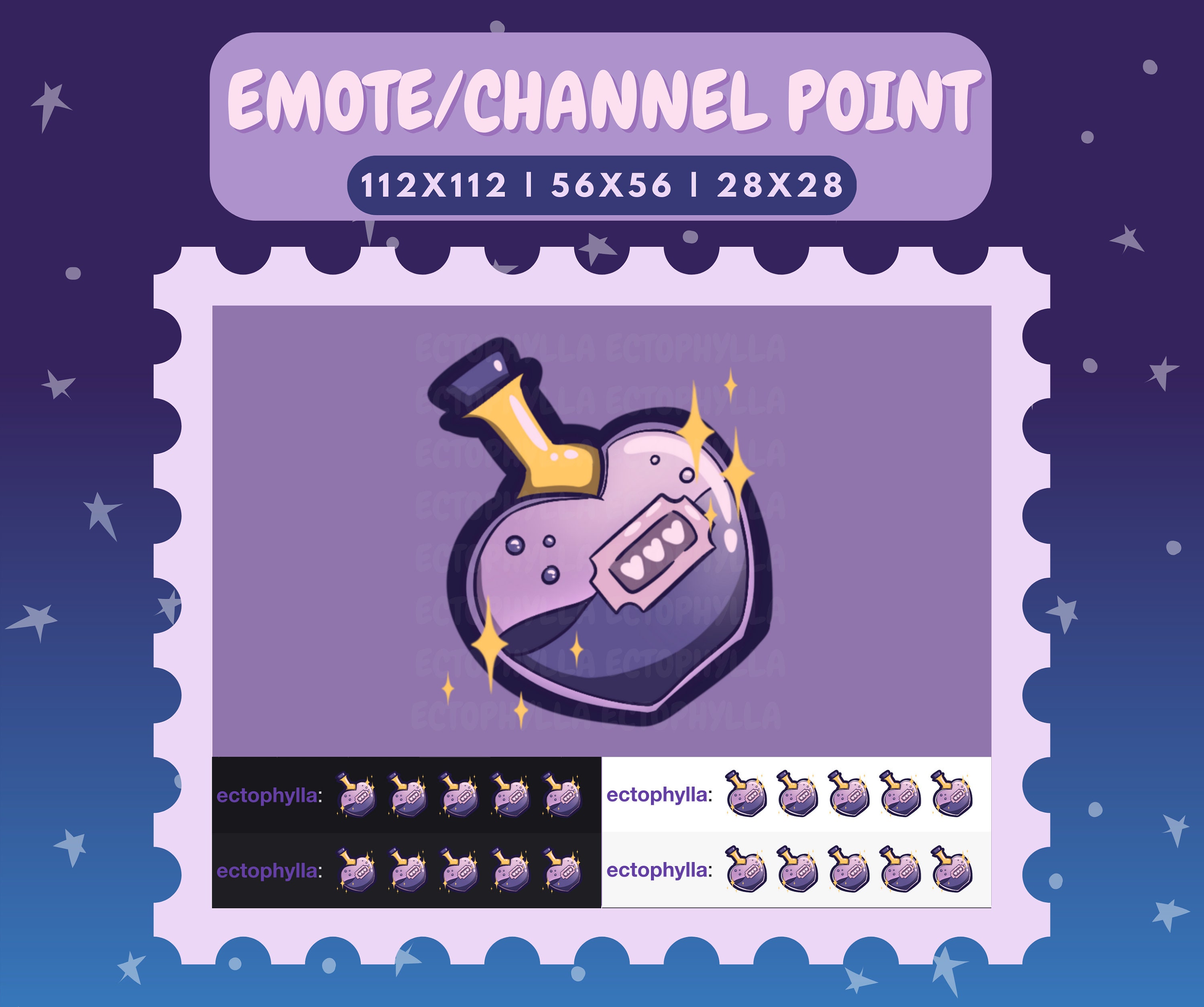 Witchy Love Potion Emote, Channel Point Icon | Twitch, Discord, Youtube ...