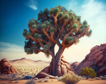 Printable Joshua Tree Art - Etsy