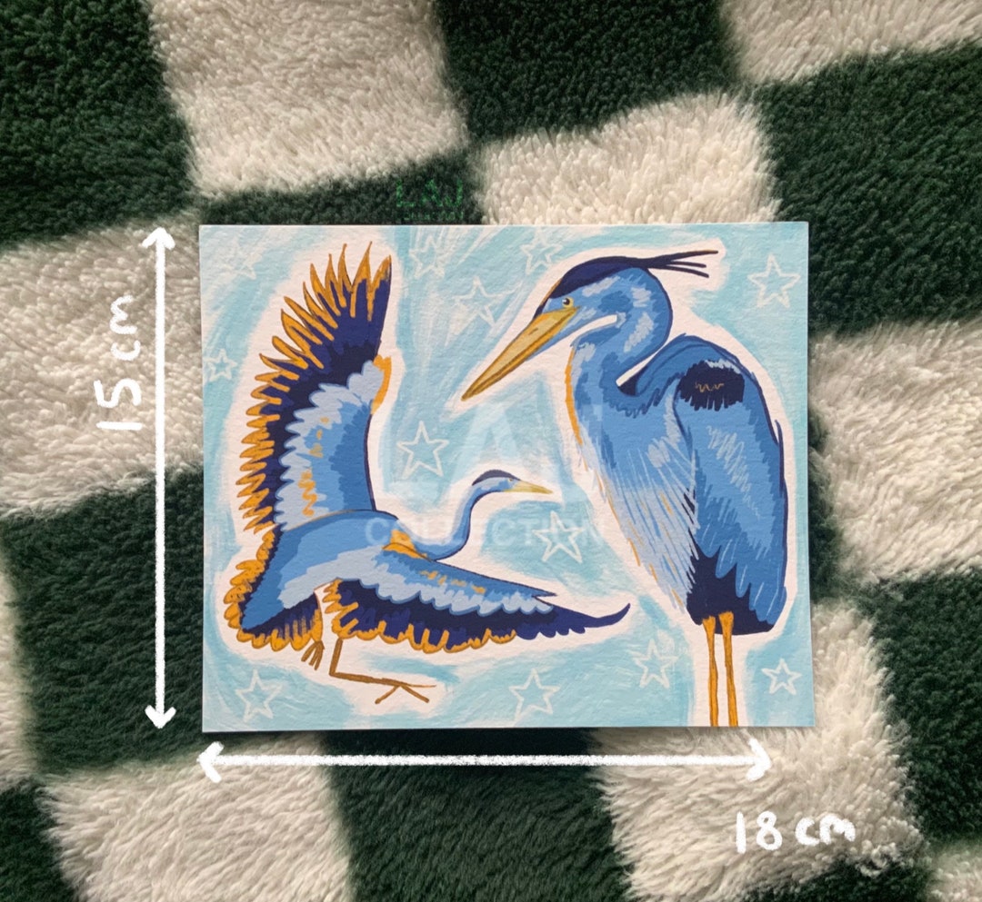 Herons Giclee Art Print // 310gsm Paper - Etsy