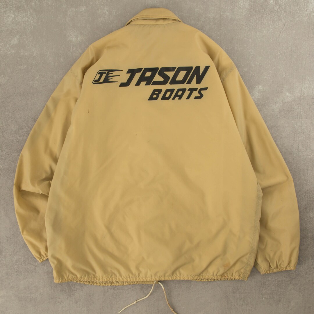 Vintage 1980s Jason Boats Coach Jacket USA Made Large Beige - Etsy