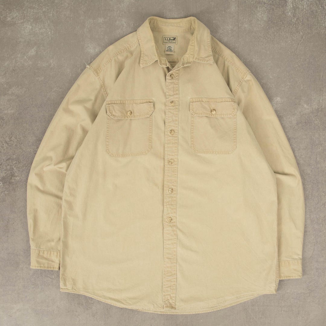 Vintage L.l.bean Earth Tone Shirt Large Beige - Etsy