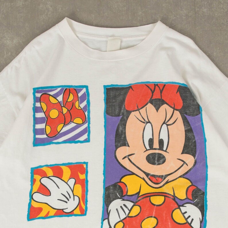 Vintage 1980s Minnie Mouse Single Stitch T-shirt XXL White - Etsy