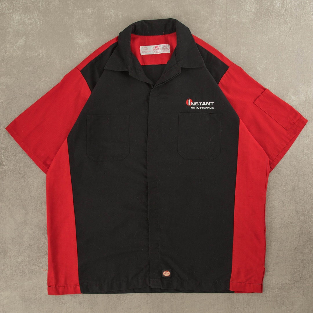 Vintage Red Kap Instant Auto Finance Workwear Shirt XL Red - Etsy