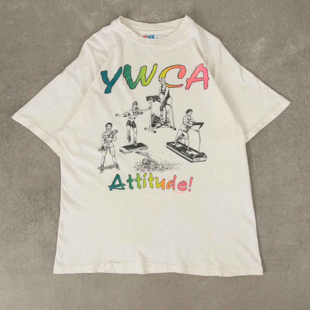 Vintage Hanes 90s Ymca Single Stitch Graphic T-shirt L Womens White Charity - Etsy