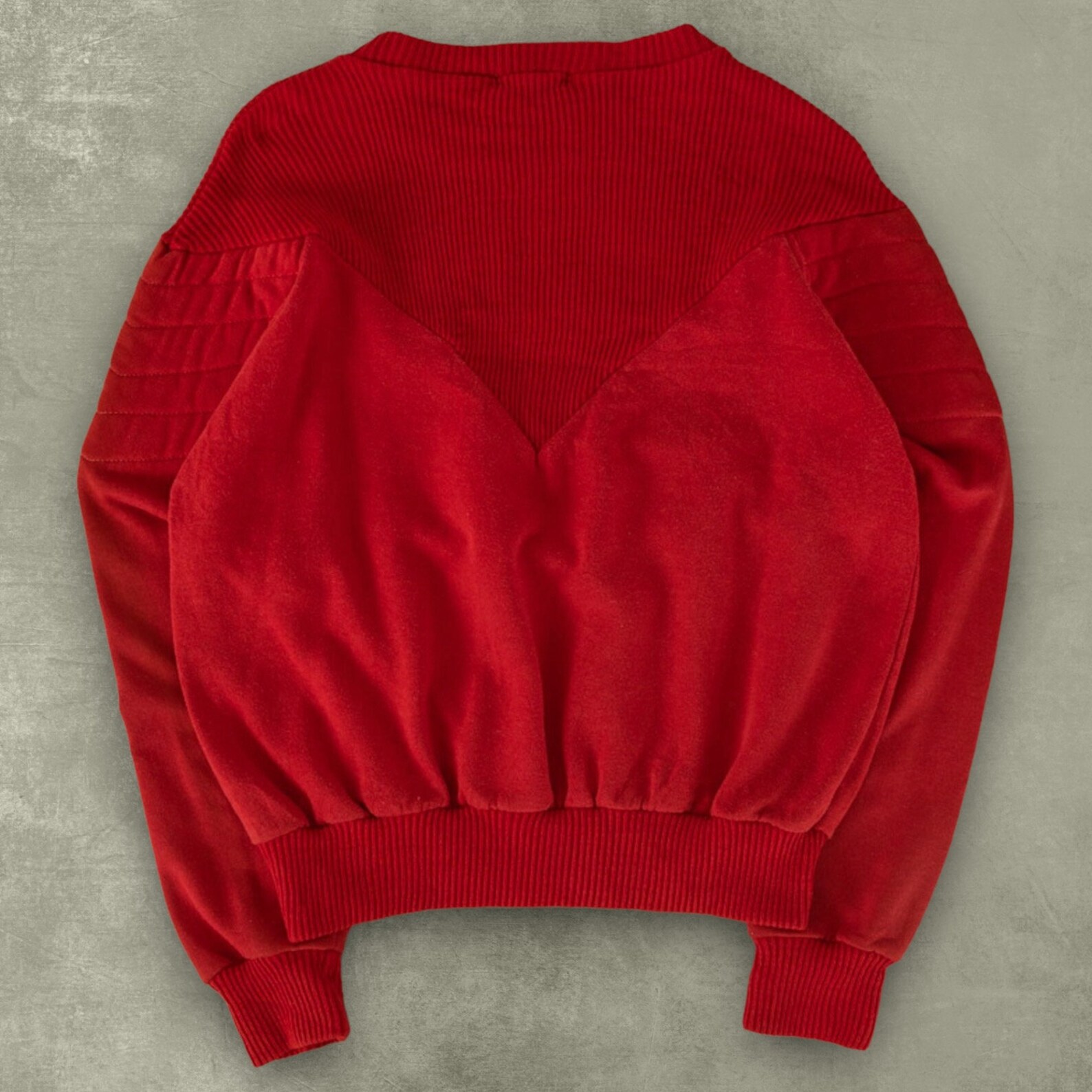 Vintage Chams Ribbed Sweatshirt Medium Red Jumper Graphic Logo - Etsy