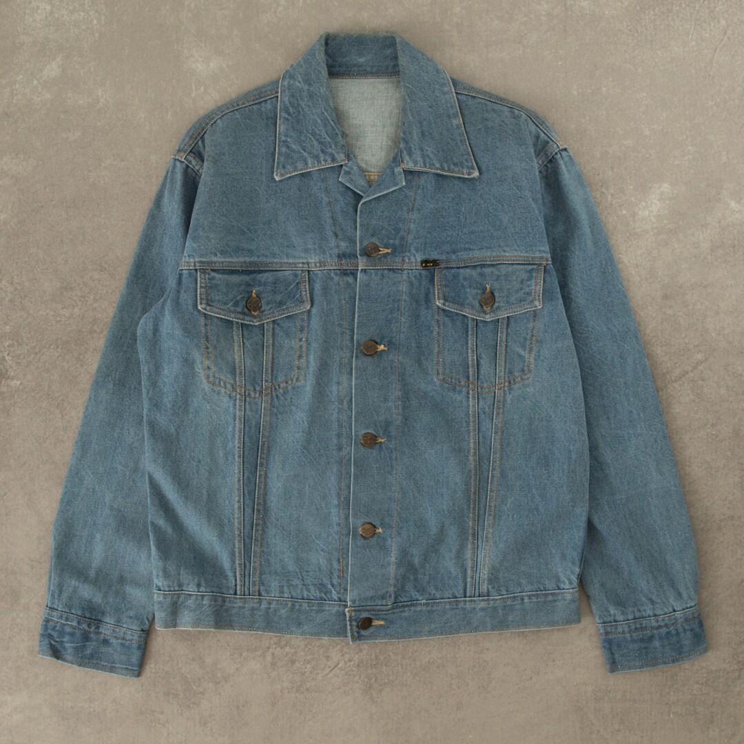 Vintage 1980s 7up Denim Jacket Large Blue - Etsy