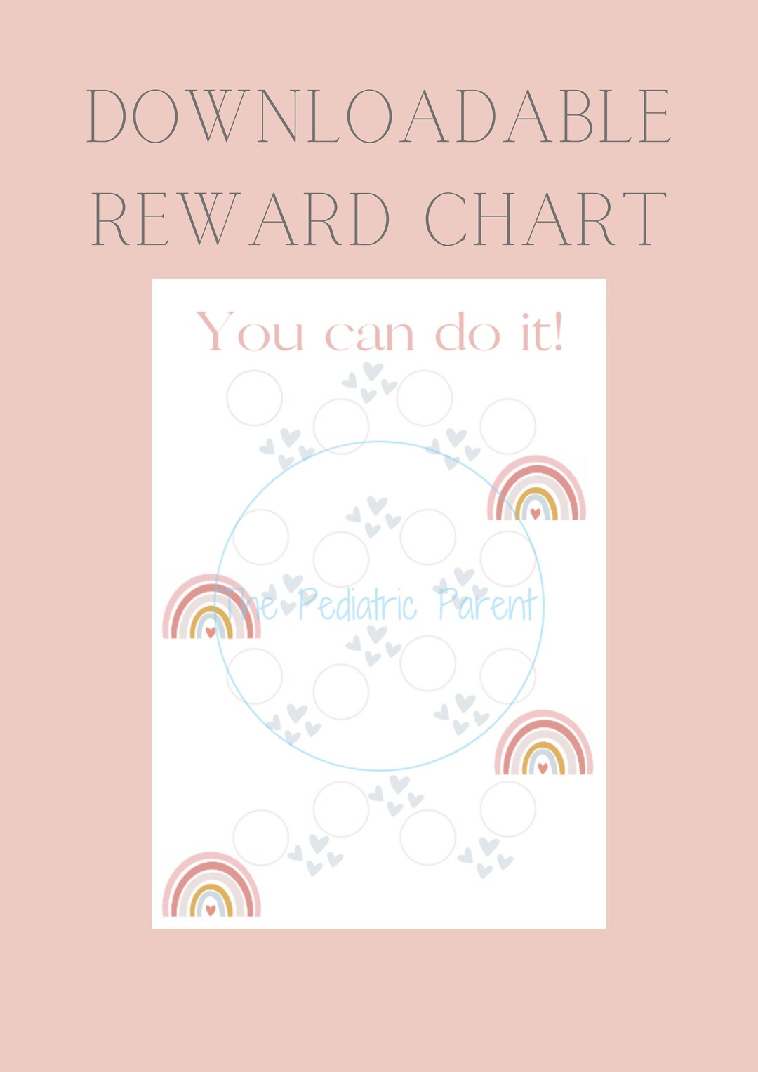 Rainbow Reward Chart Potty Training Chart Potty Training Printable ...