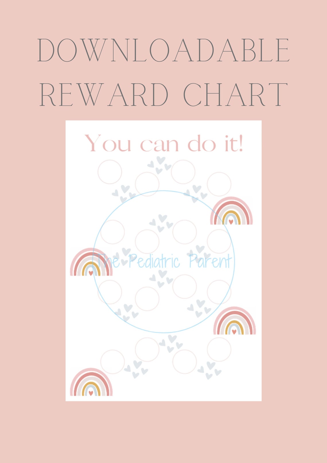 Rainbow Reward Chart Potty Training Chart Potty Training Printable ...