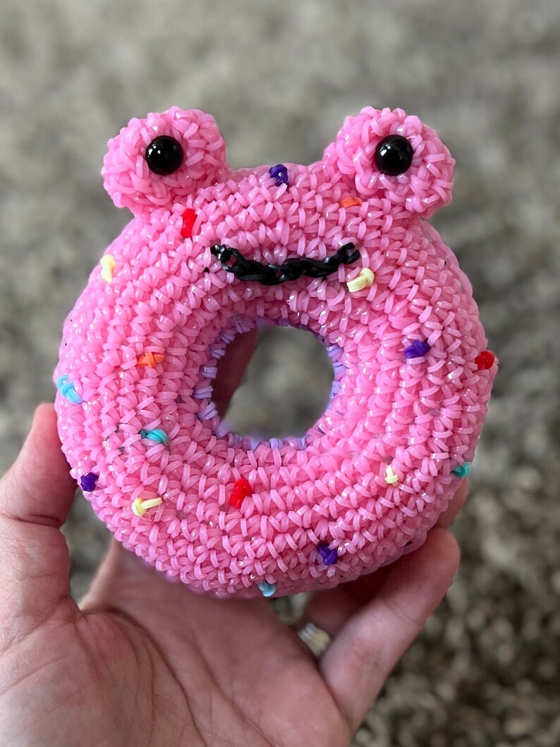 Donut Frog - Rainbow Loom, Loomigurumi - Etsy