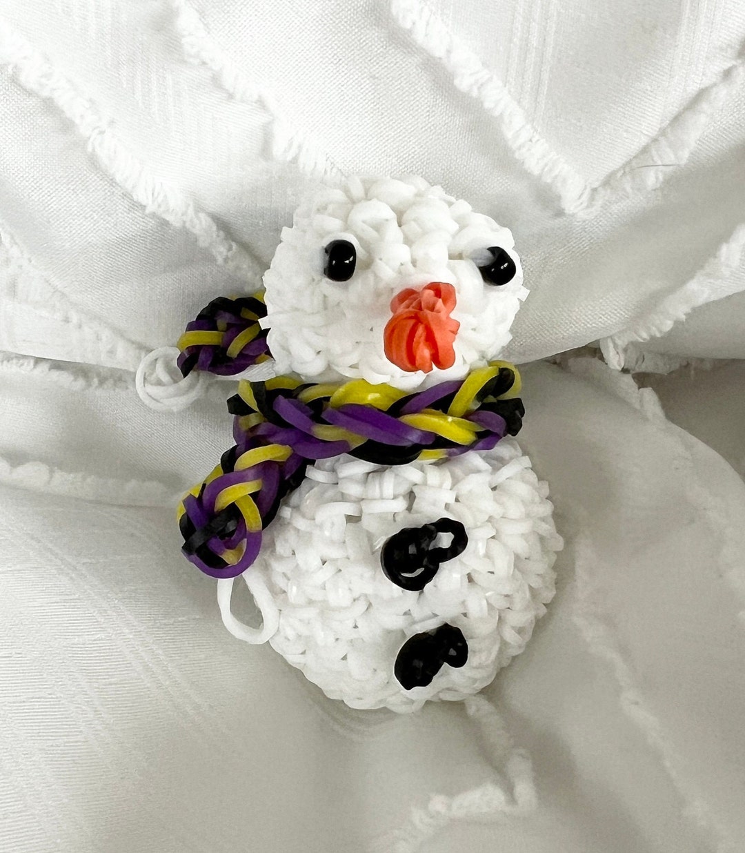 Snowman Rainbow Loom, Loomigurumi - Etsy