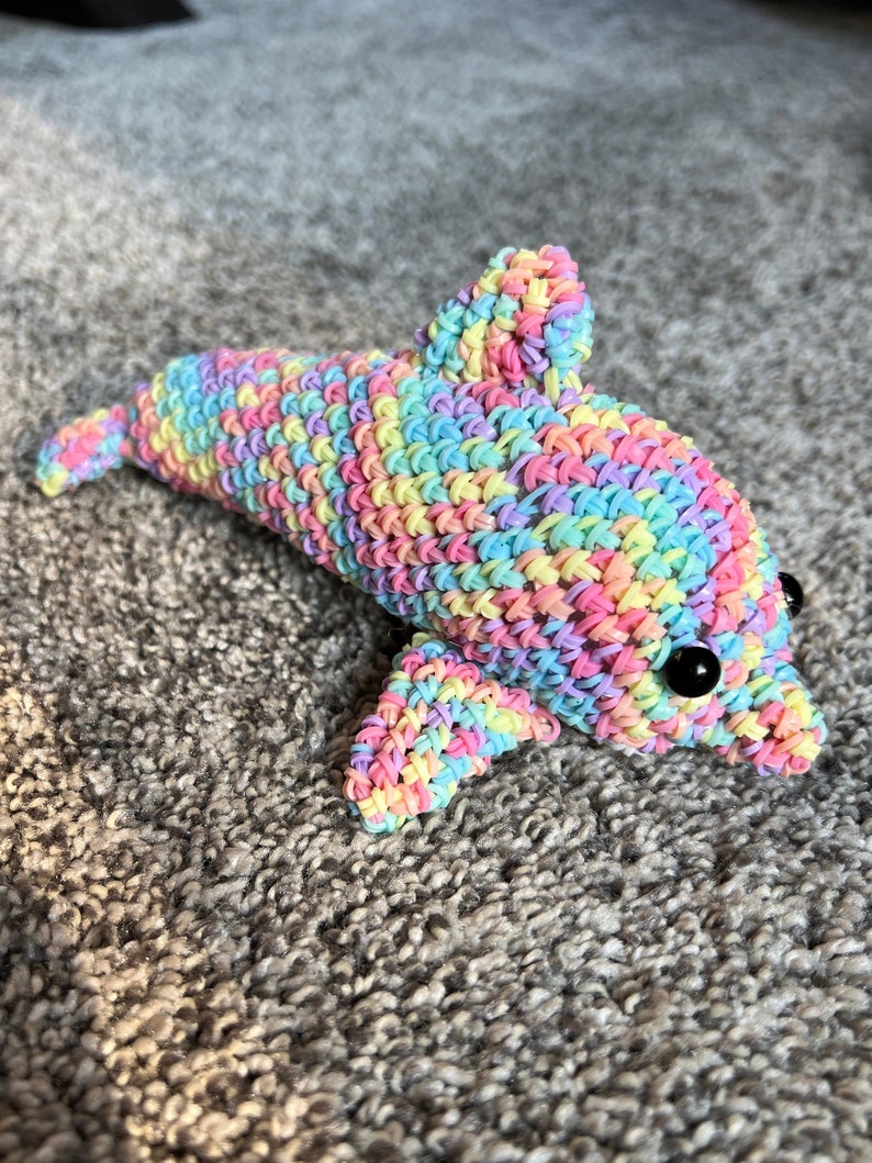 Dolphin - Rainbow Loom, Loomigurumi - Etsy