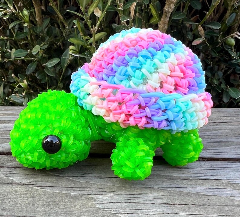 Turtle - Rainbow Loom, Loomigurumi - Etsy
