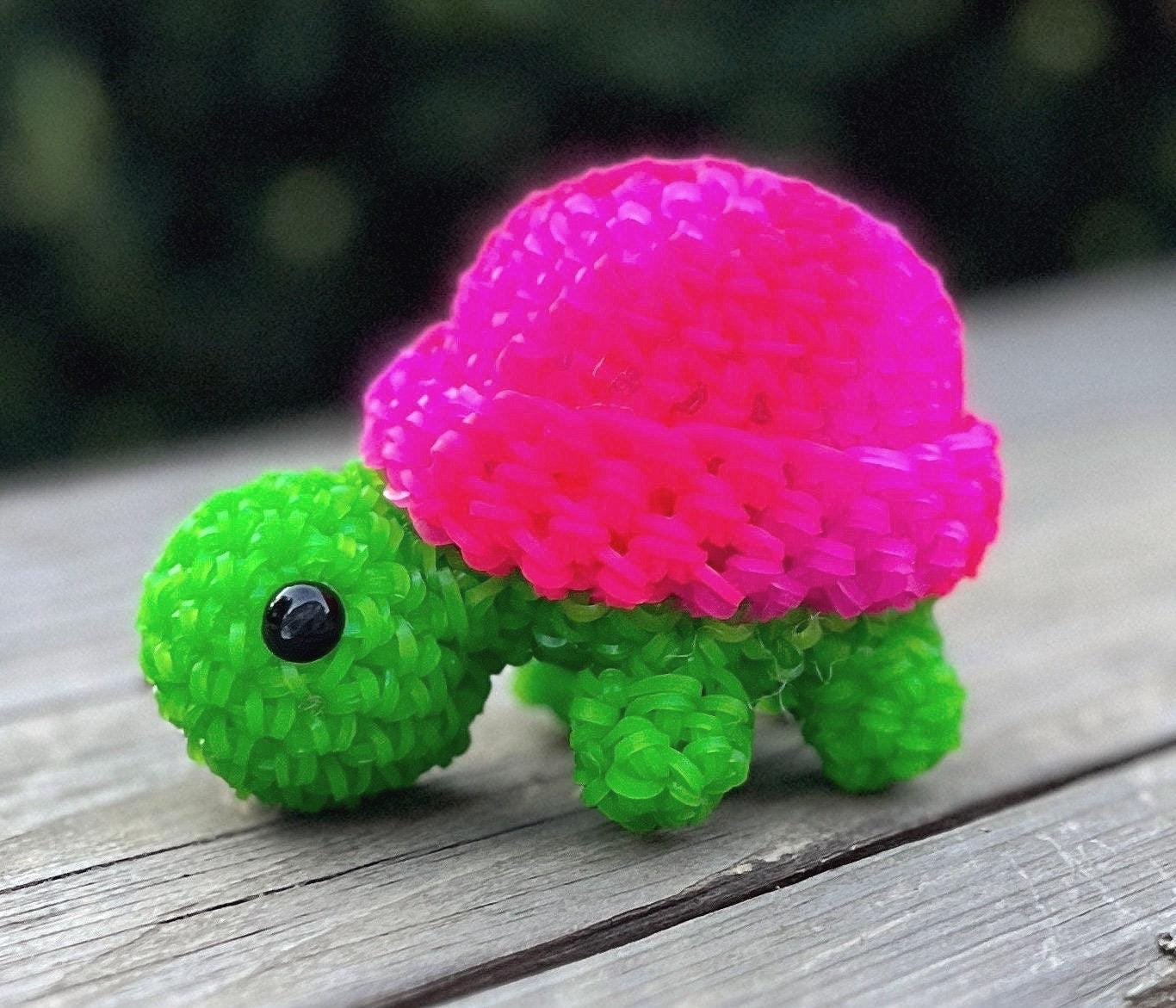 Turtle - Rainbow Loom, Loomigurumi - Etsy