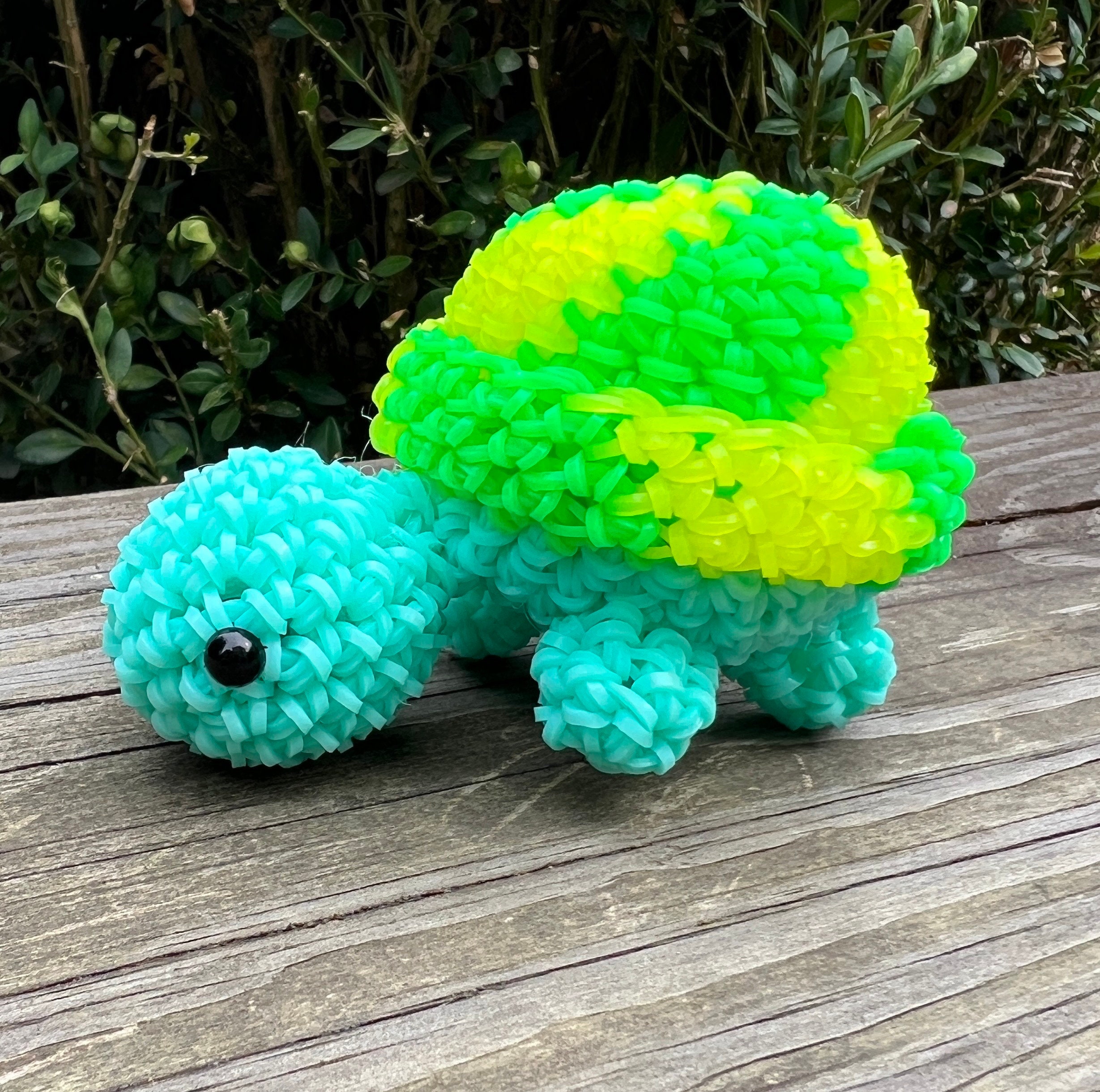 Turtle - Rainbow Loom, Loomigurumi - Etsy