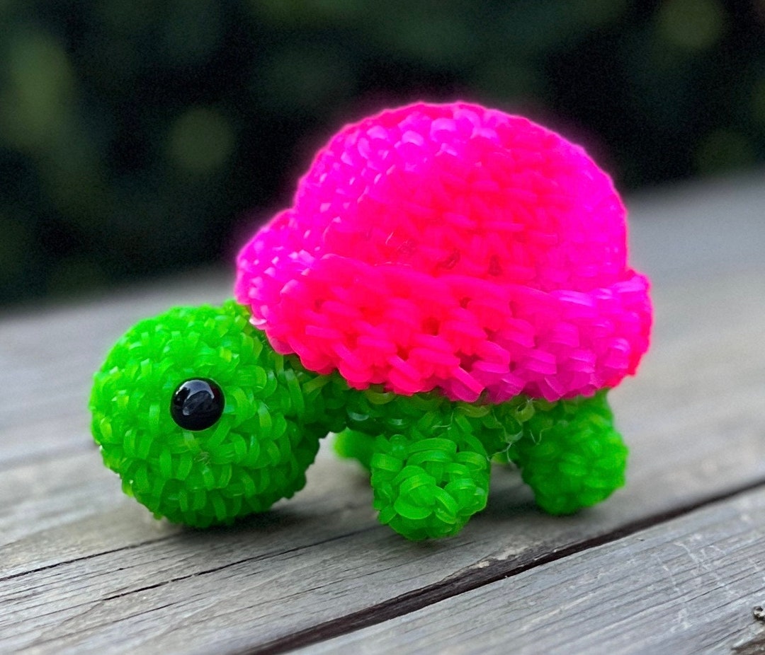 Turtle - Rainbow Loom, Loomigurumi - Etsy