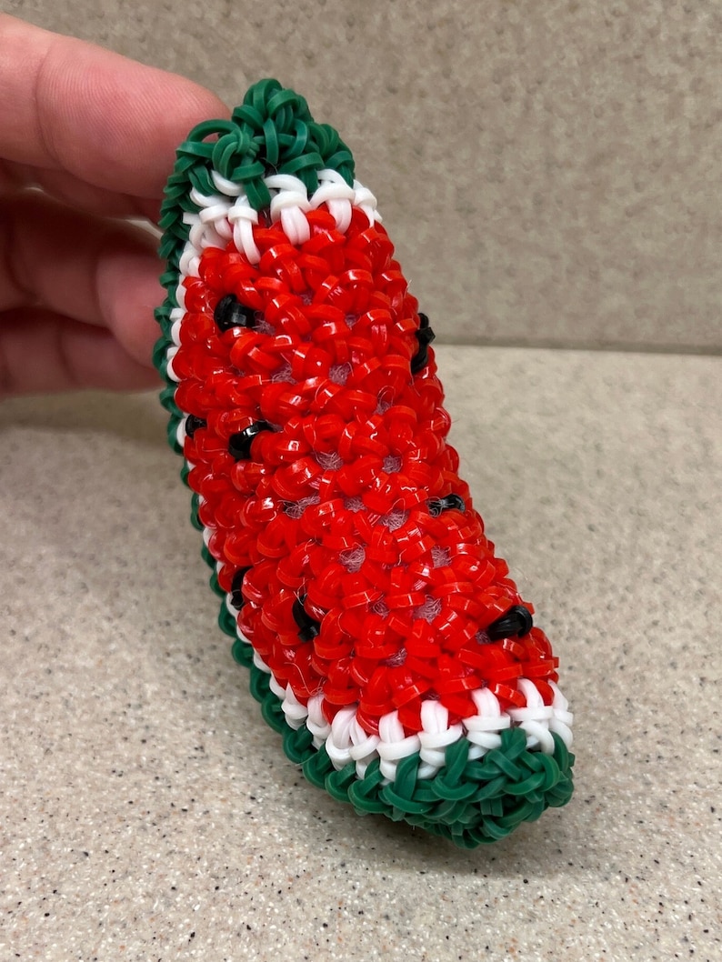 Watermelon - Rainbow Loom, Loomigurumi - Etsy