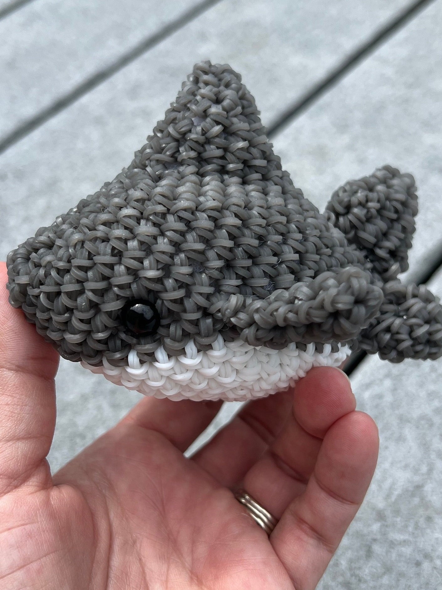 Shark - Rainbow Loom Loomigurumi - Etsy