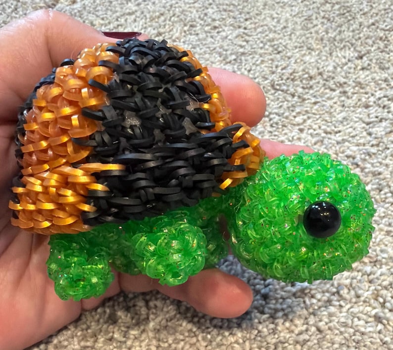 Turtle - Rainbow Loom, Loomigurumi - Etsy