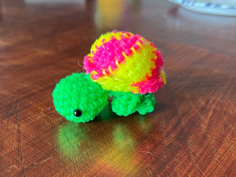 Turtle Rainbow Loom Loomigurumi - Etsy
