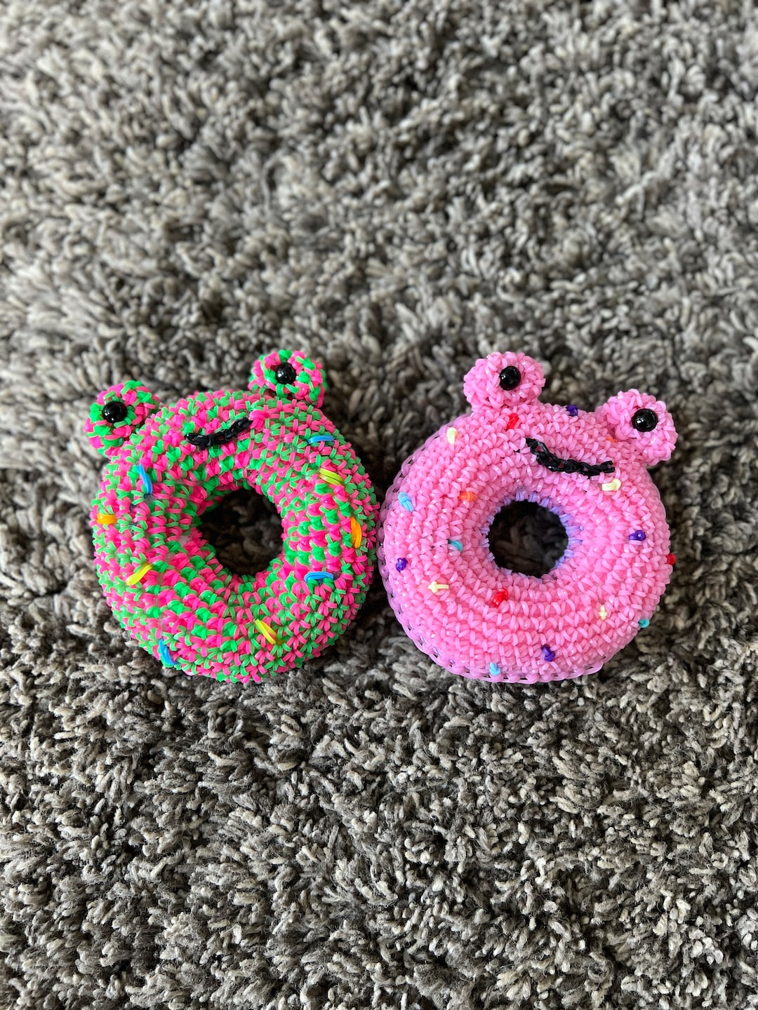 Donut Frog Rainbow Loom, Loomigurumi - Etsy