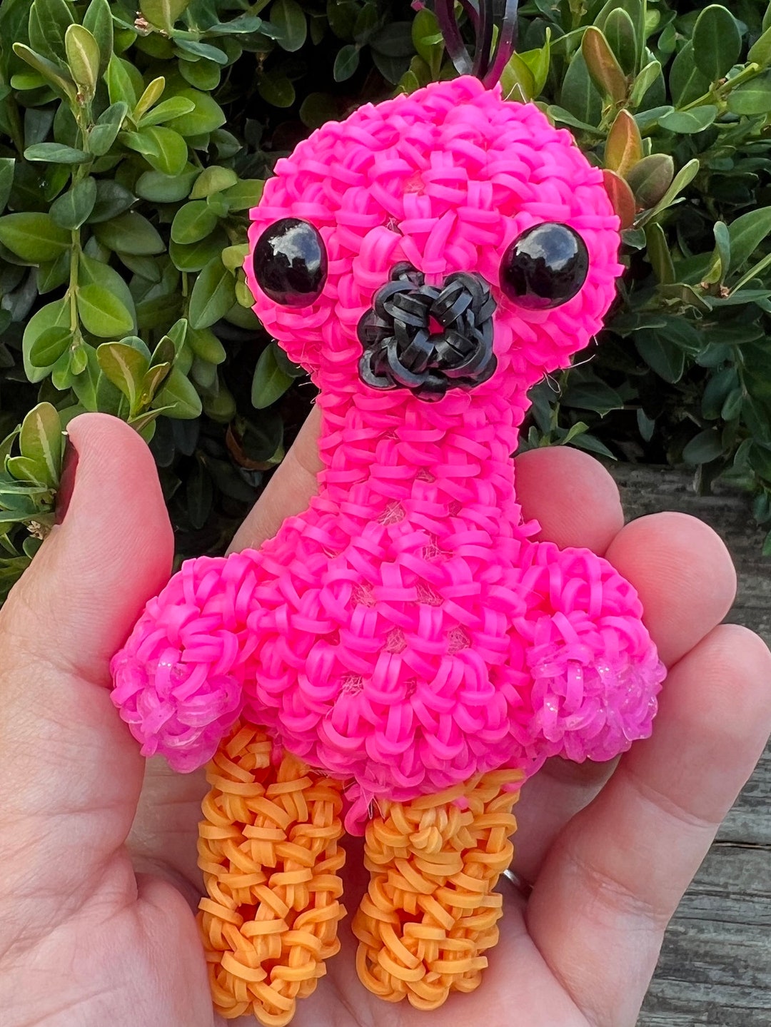 Flamingo - Rainbow Loom, Loomigurumi - Etsy