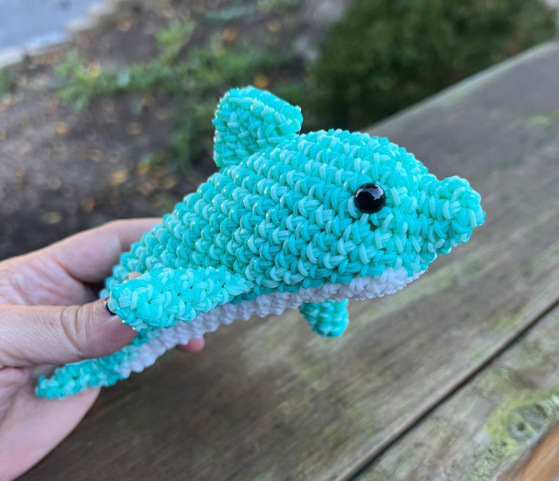 Dolphin - Rainbow Loom, Loomigurumi - Etsy
