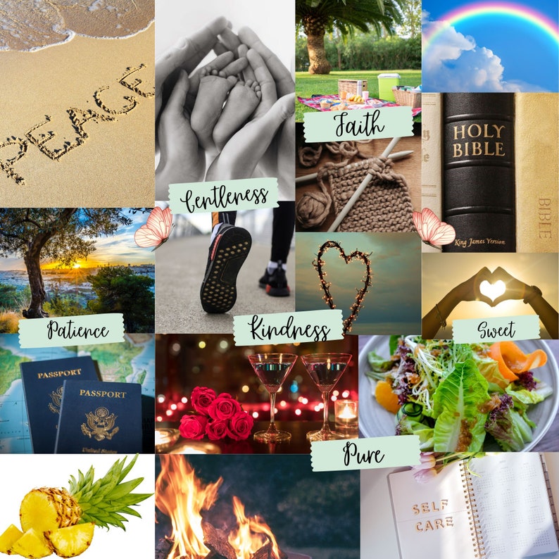 Vision Board Printables Vision Board Words Faith Based - Etsy Australia