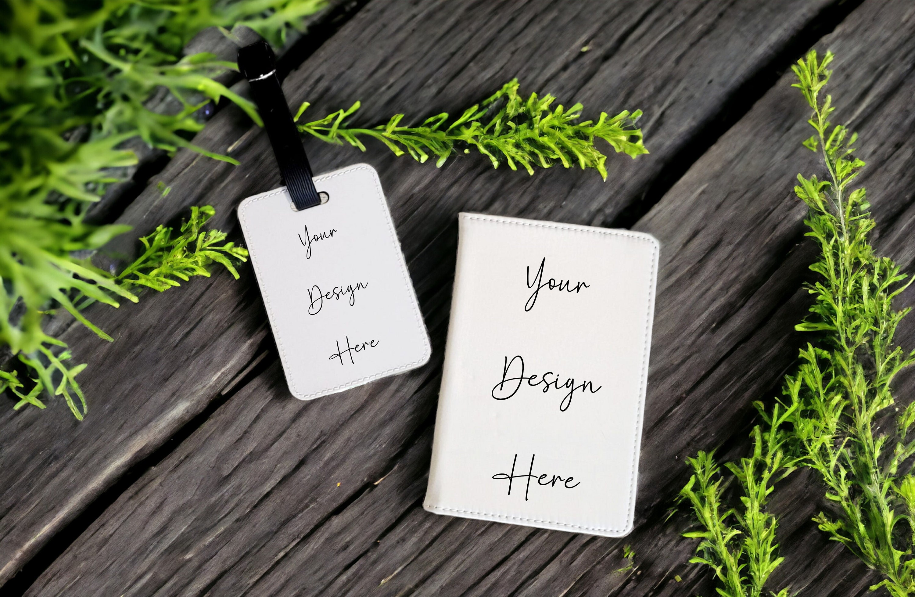 Passport Holder Mock Up, Luggage Tag Mock Up, Mock Photos, Passport ...