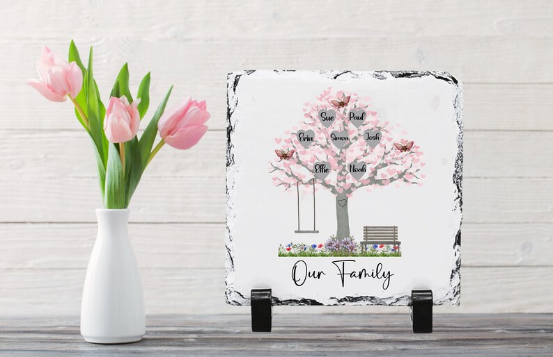 Pink Family Tree Design Digital Download - Etsy