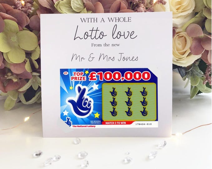 Scratch Card Holder Wedding Favours Wedding - Etsy