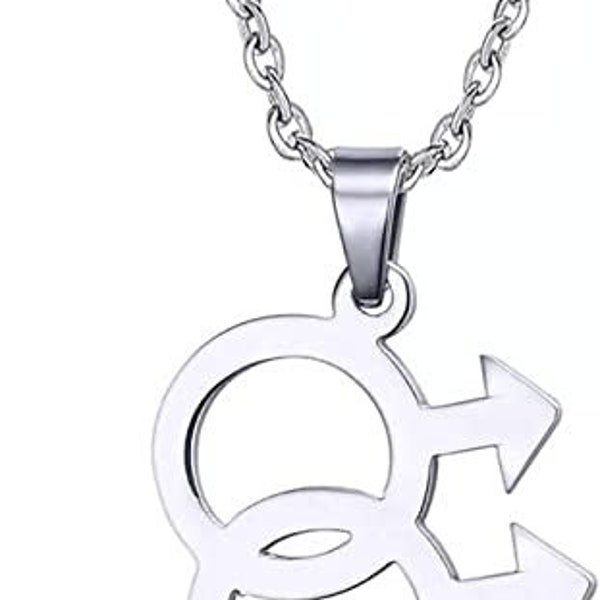 Gay Male Pride Necklace - Etsy