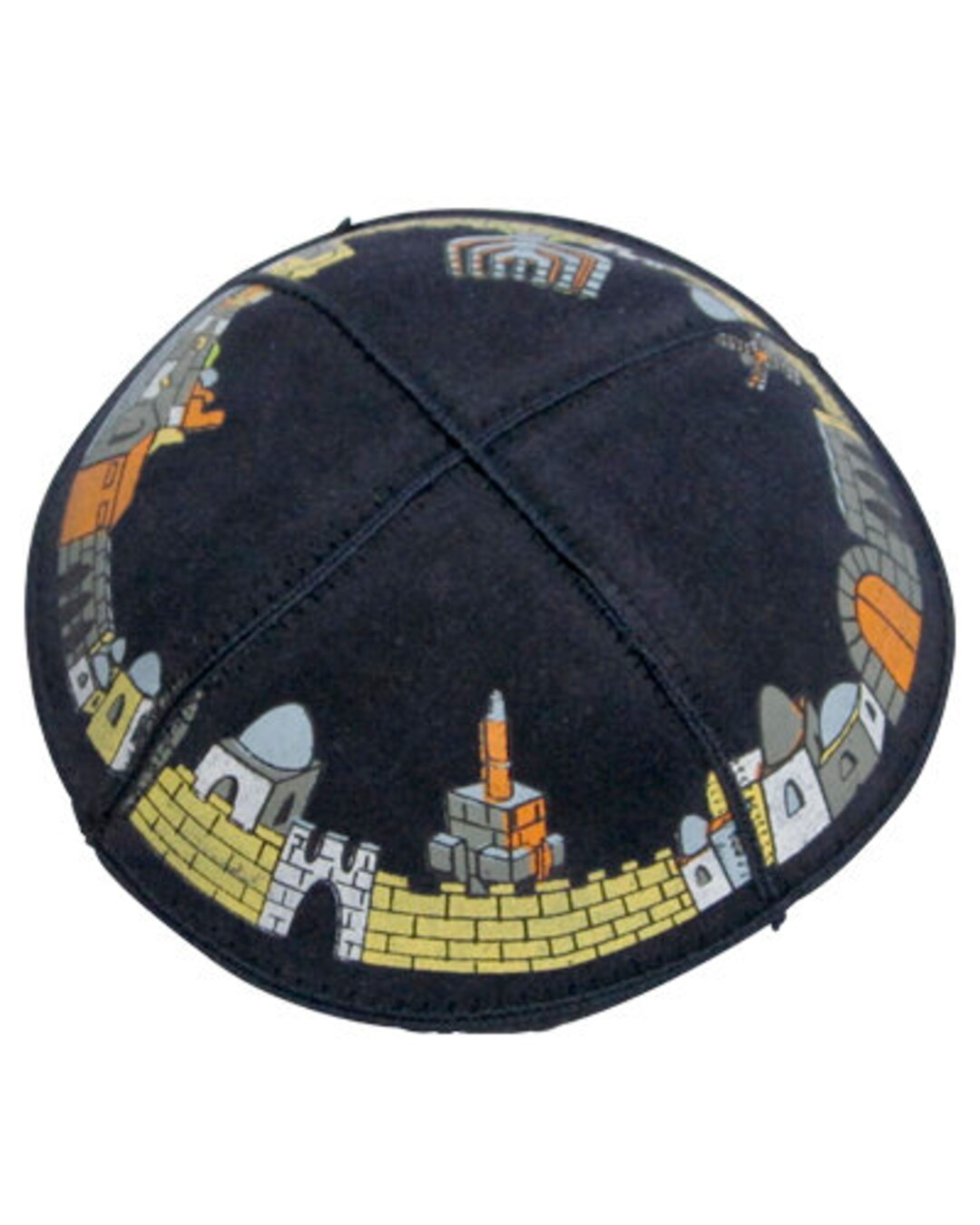 Navy Blue Suede Yarmulke Kippah Cupples Jewish Kippa Hat Judaica Kipa ...