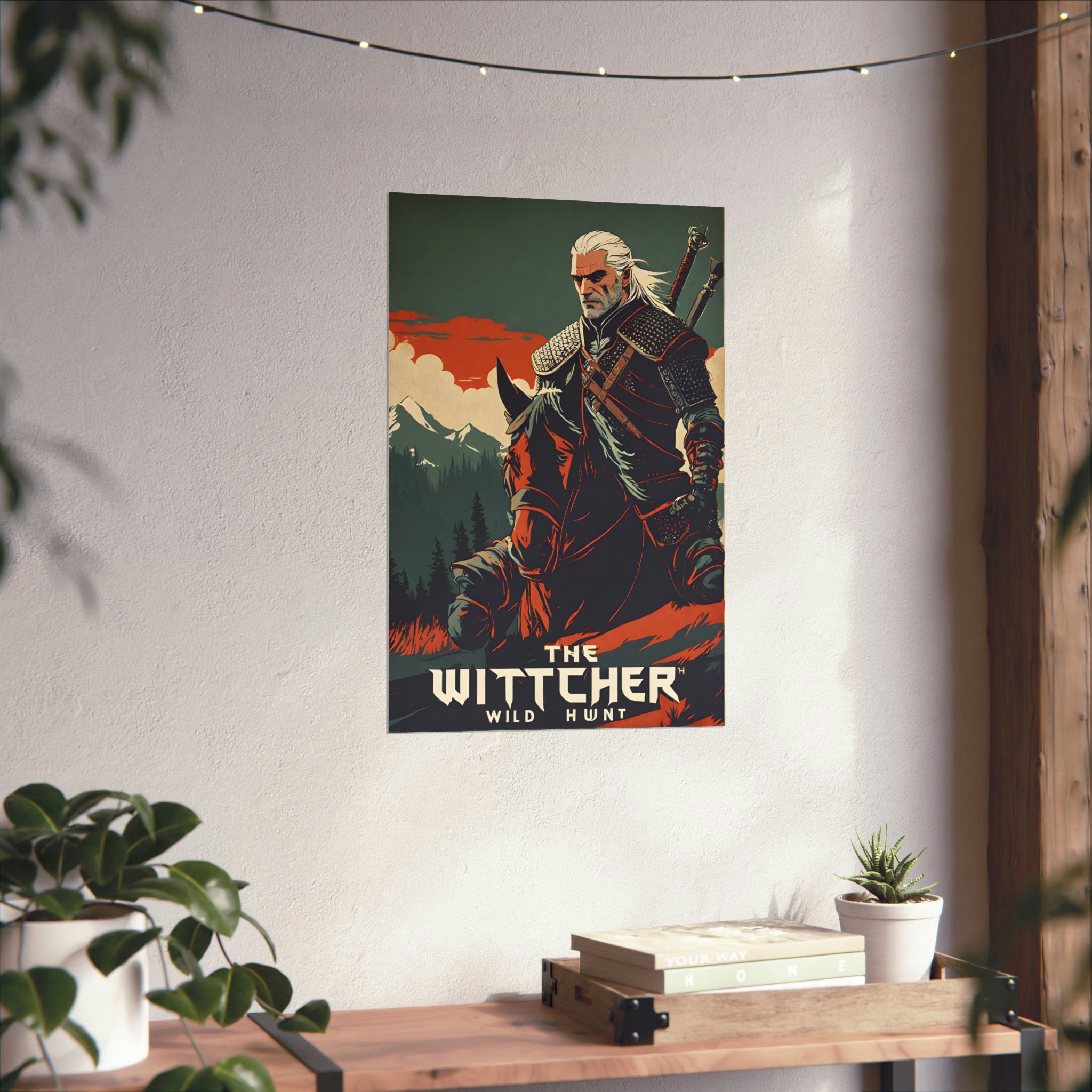 The Witcher 3 Wild Hunt Geralt of Rivia. Matte Vertical - Etsy