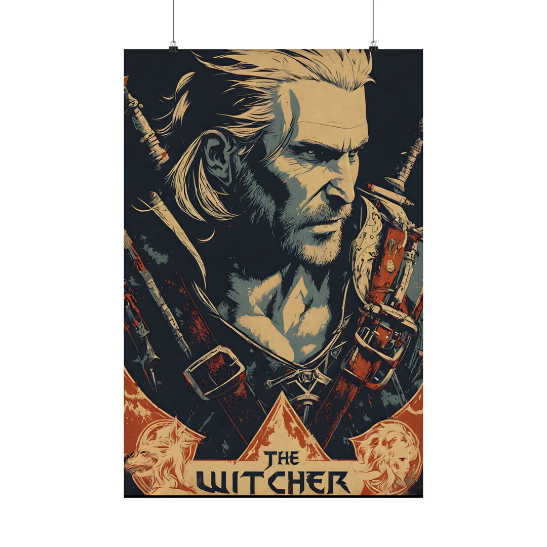 Geralt of Rivia the Witcher 3 Matte Vertical Posters - Etsy