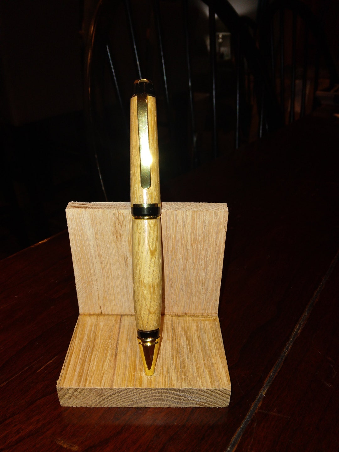 Big Ben Cigar Pen With Oak and 24kt Gold - Etsy