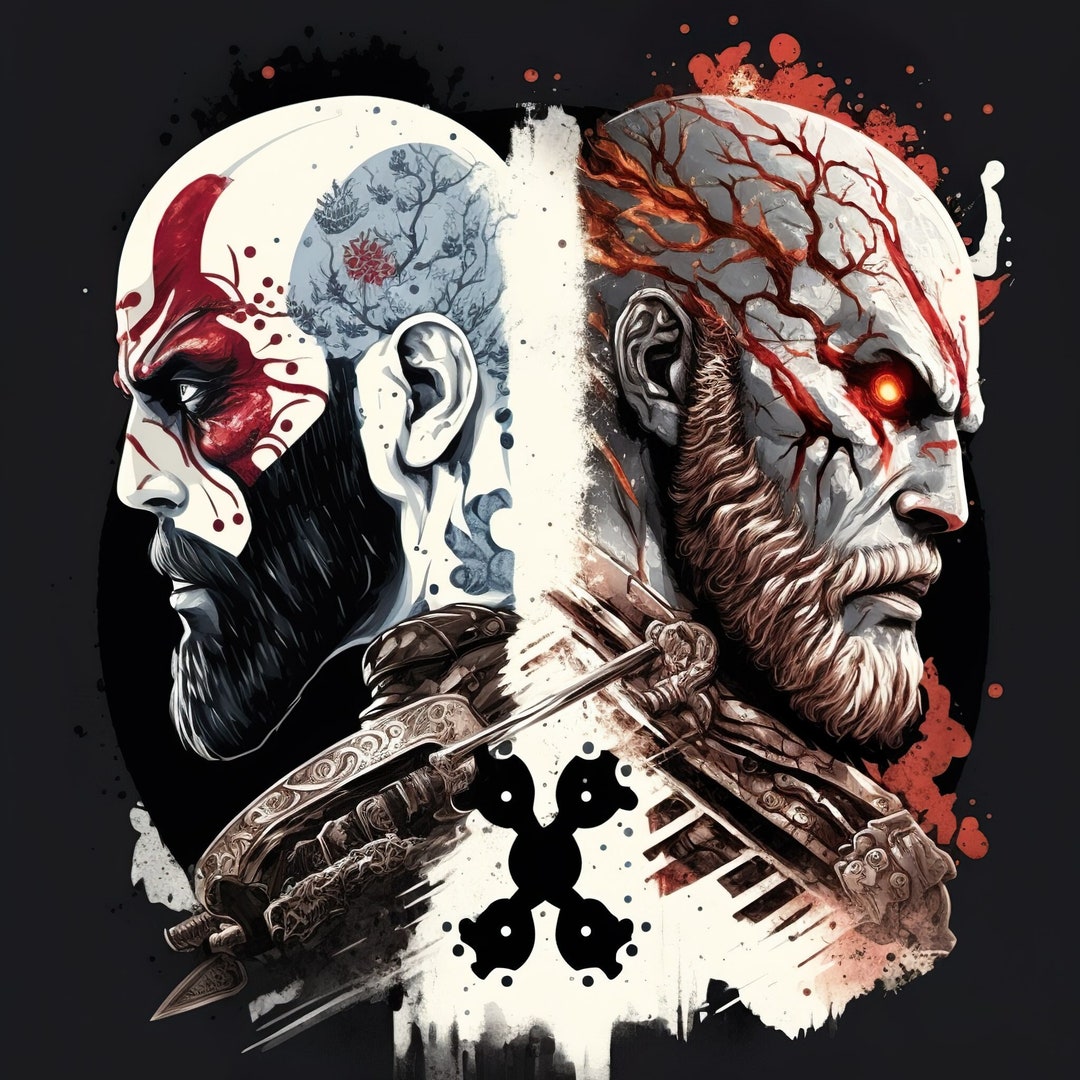 God of War - Limited Edition Graphic Art Piece , Kratos Vs Odin - Etsy