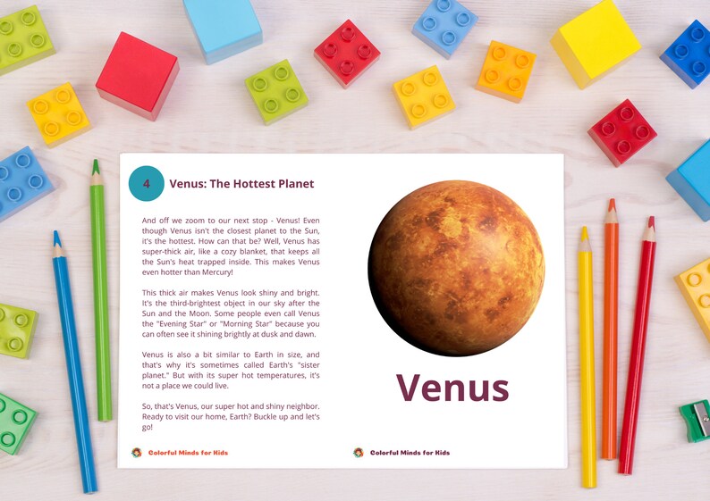 The Solar System: Journey Across Planets. the Activity Book for Kids - Etsy