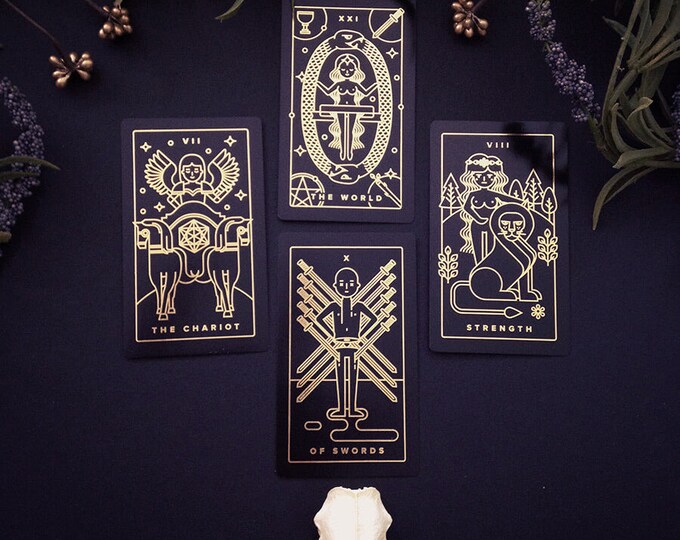 Starry Night Tarot Deck. Night Magic Tarot Cards - Etsy