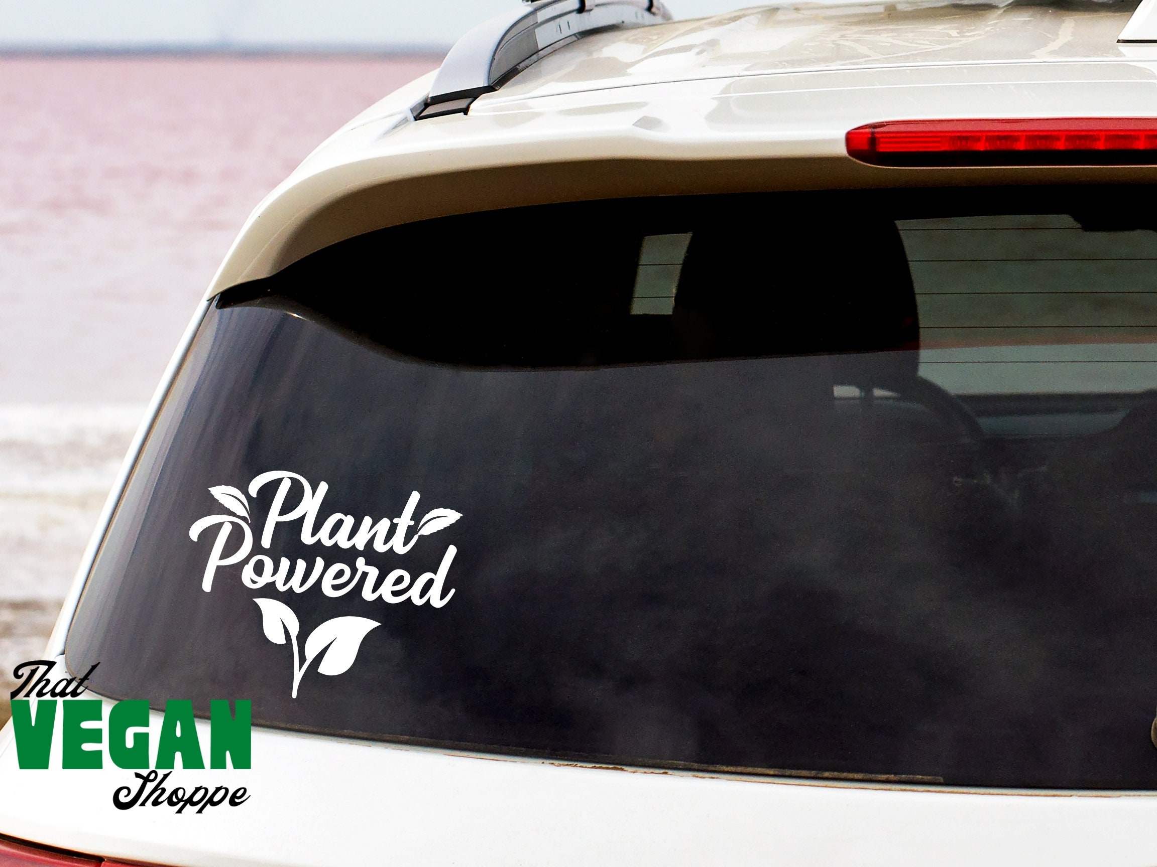 Plant Powered Vinyl Decal Vegan Activism Decal Gift for - Etsy