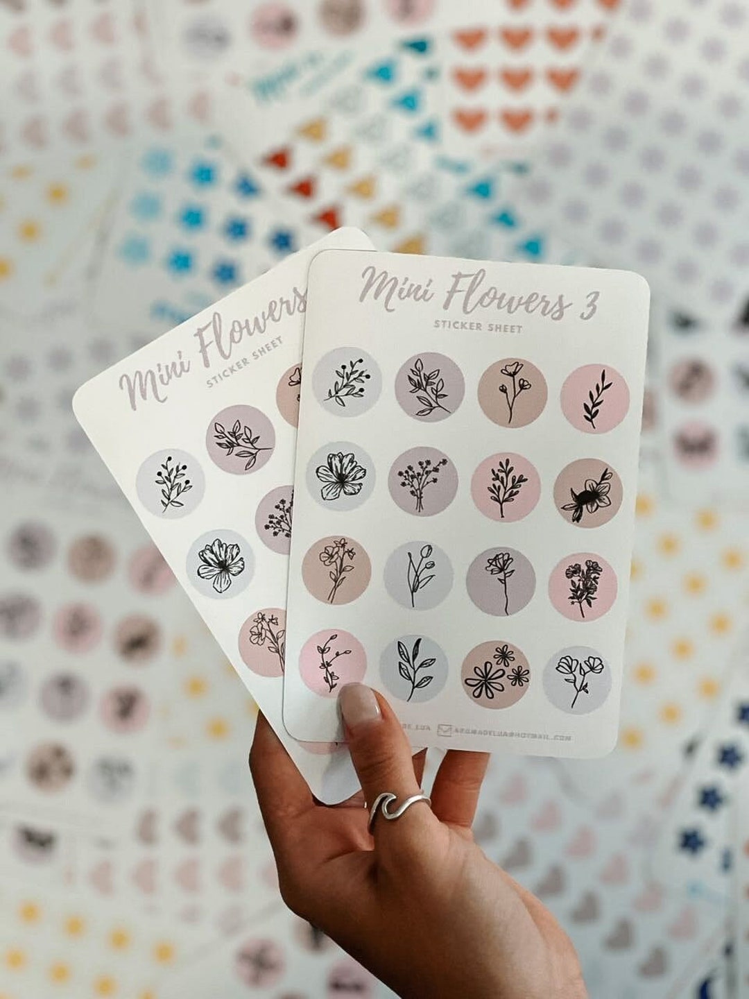 Sticker Sheet - Flowers | Bullet Journal Stickers, Planner Stickers ...