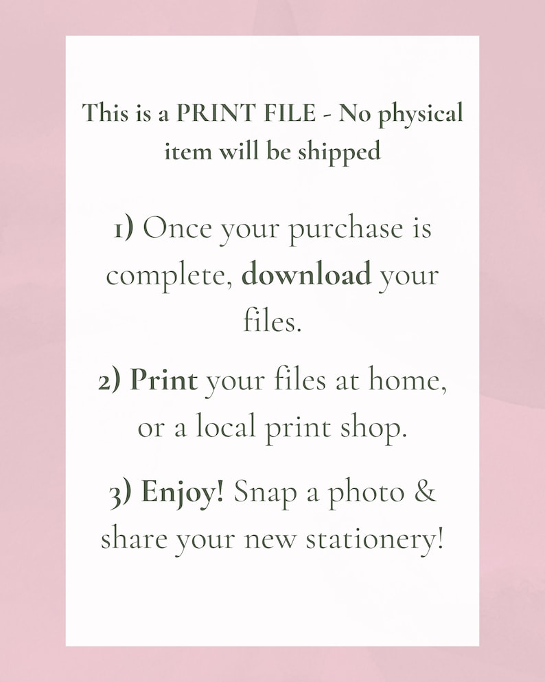 Pink Bows Stationery Paper, Printable Notepad, Lined or Unlined ...