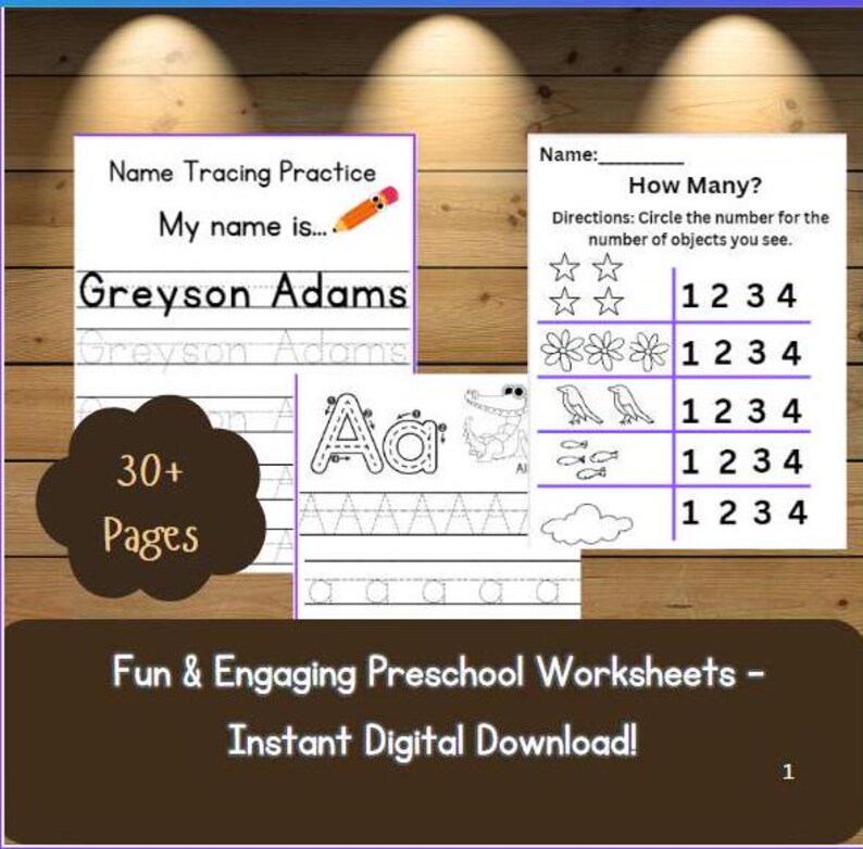Alphabet Worksheets Printable Tracing Coloring Homeschool Teacher Kids ...